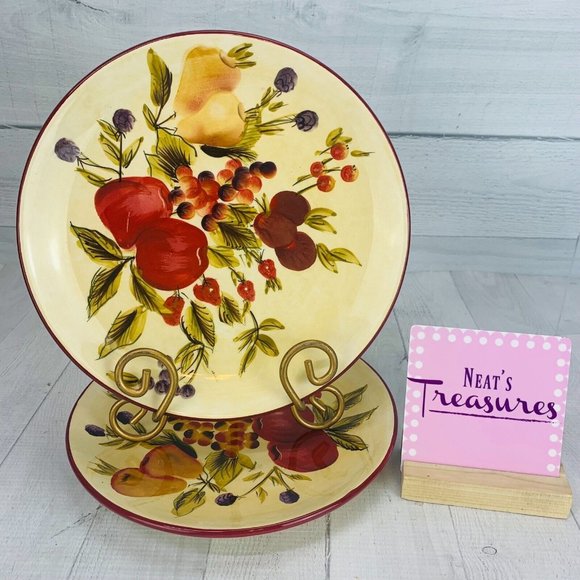 Oneida | Dining | Oneida Tuscan Harvest Earthenware Fruits Red Pears ...